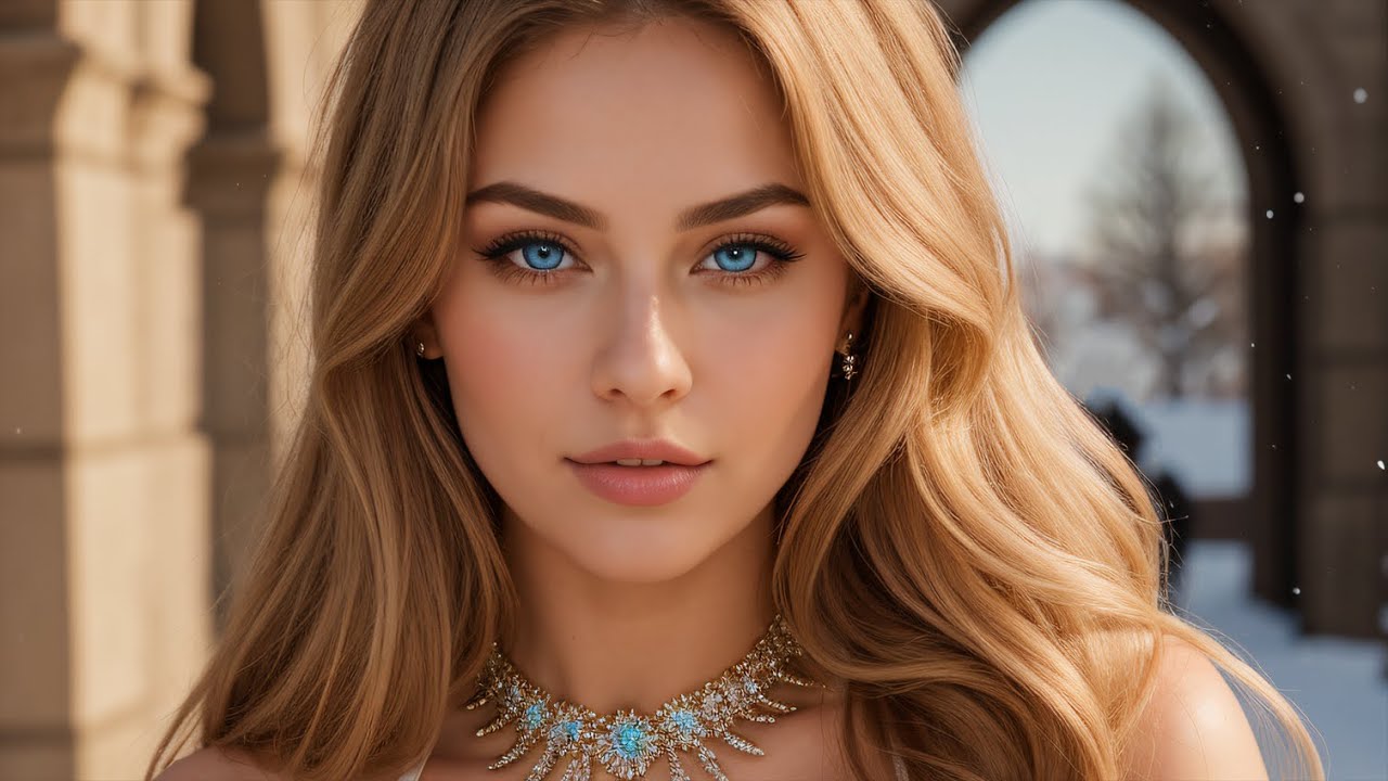 AI GIRLS - The Snow Queen in Prague | 4k Lookbook - YouTube