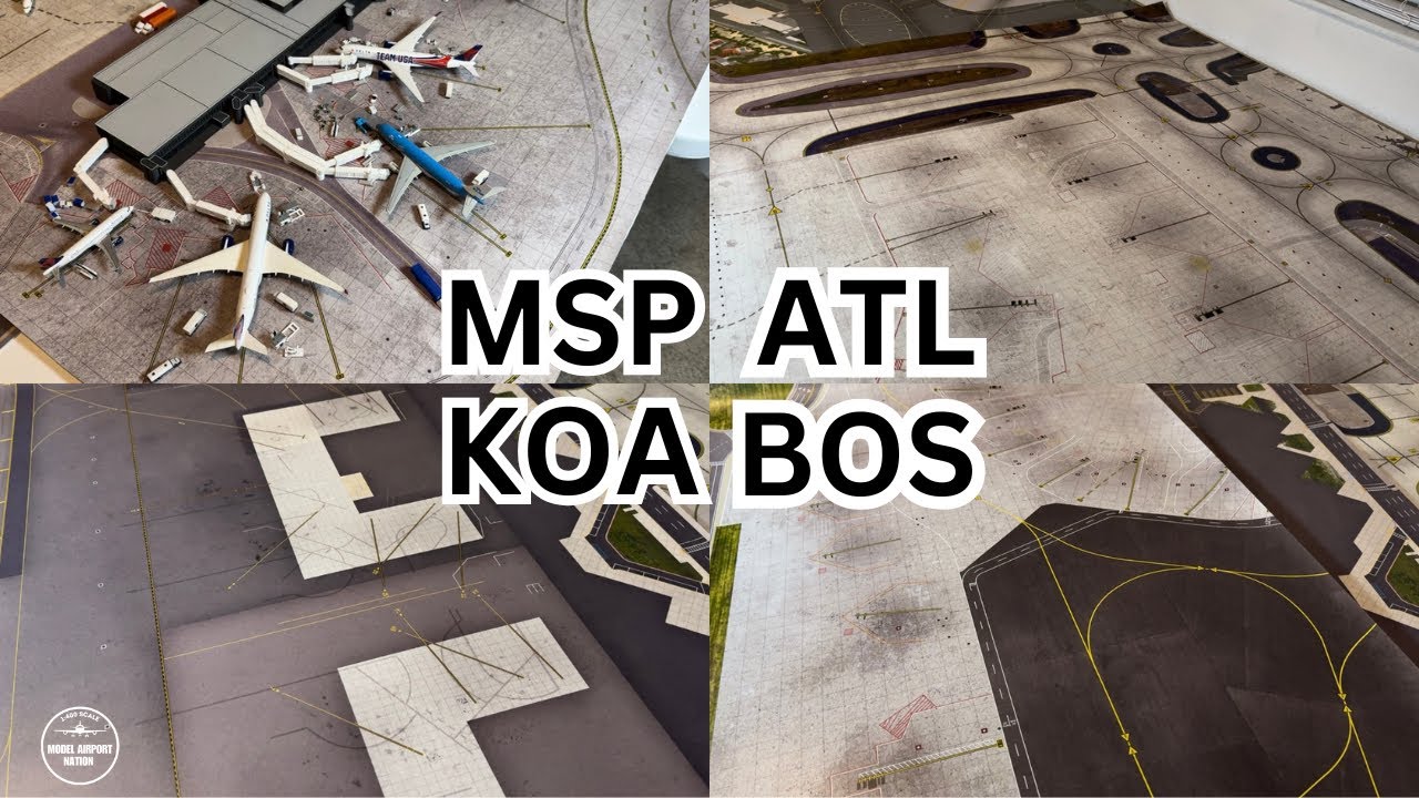 Multiple Layover Layouts Unboxing 1:400 Scale Model Airports - YouTube