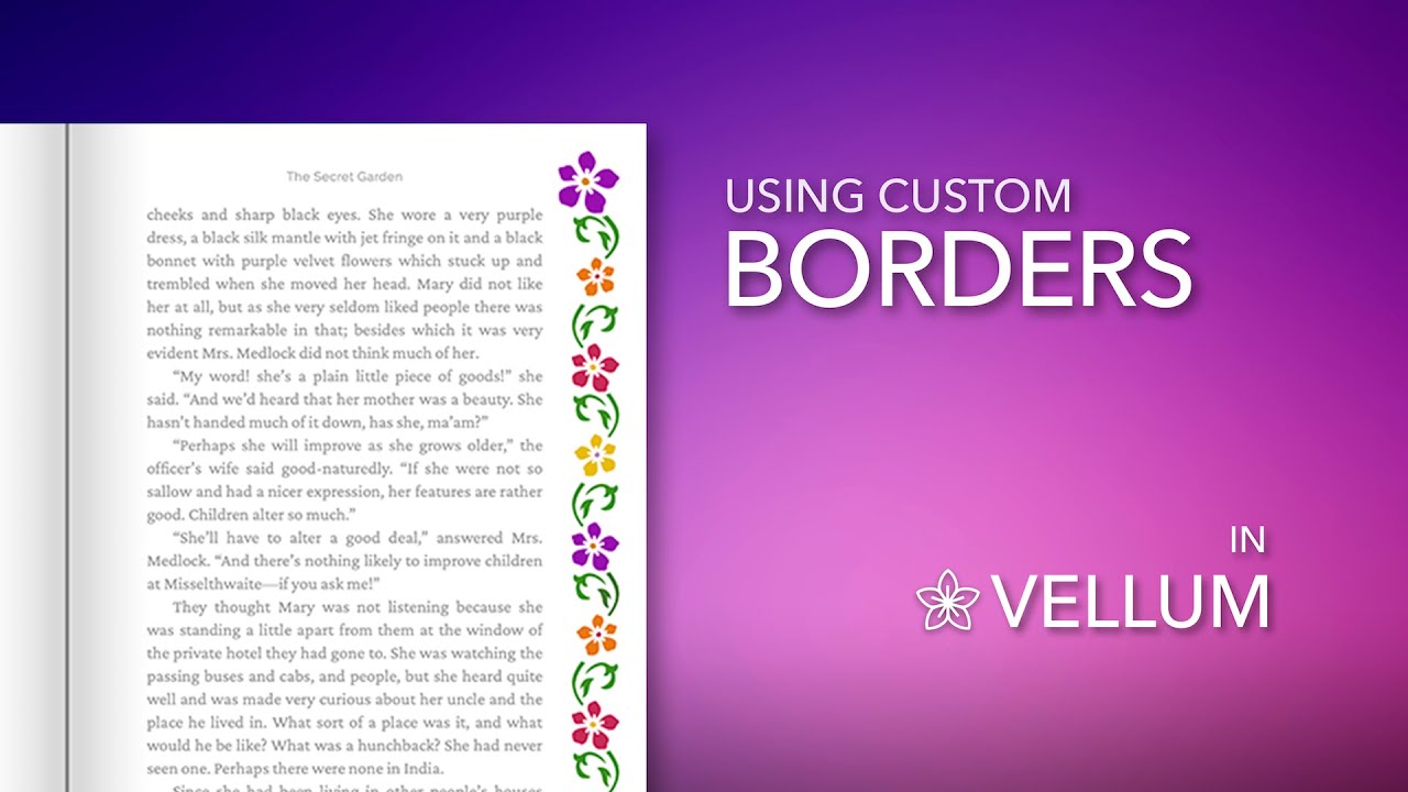 Using Custom Borders in Vellum - YouTube