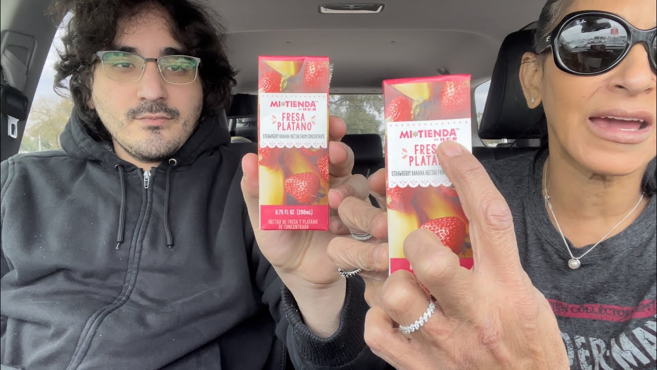 Strawberry Banana Juice Box Drink Review - YouTube