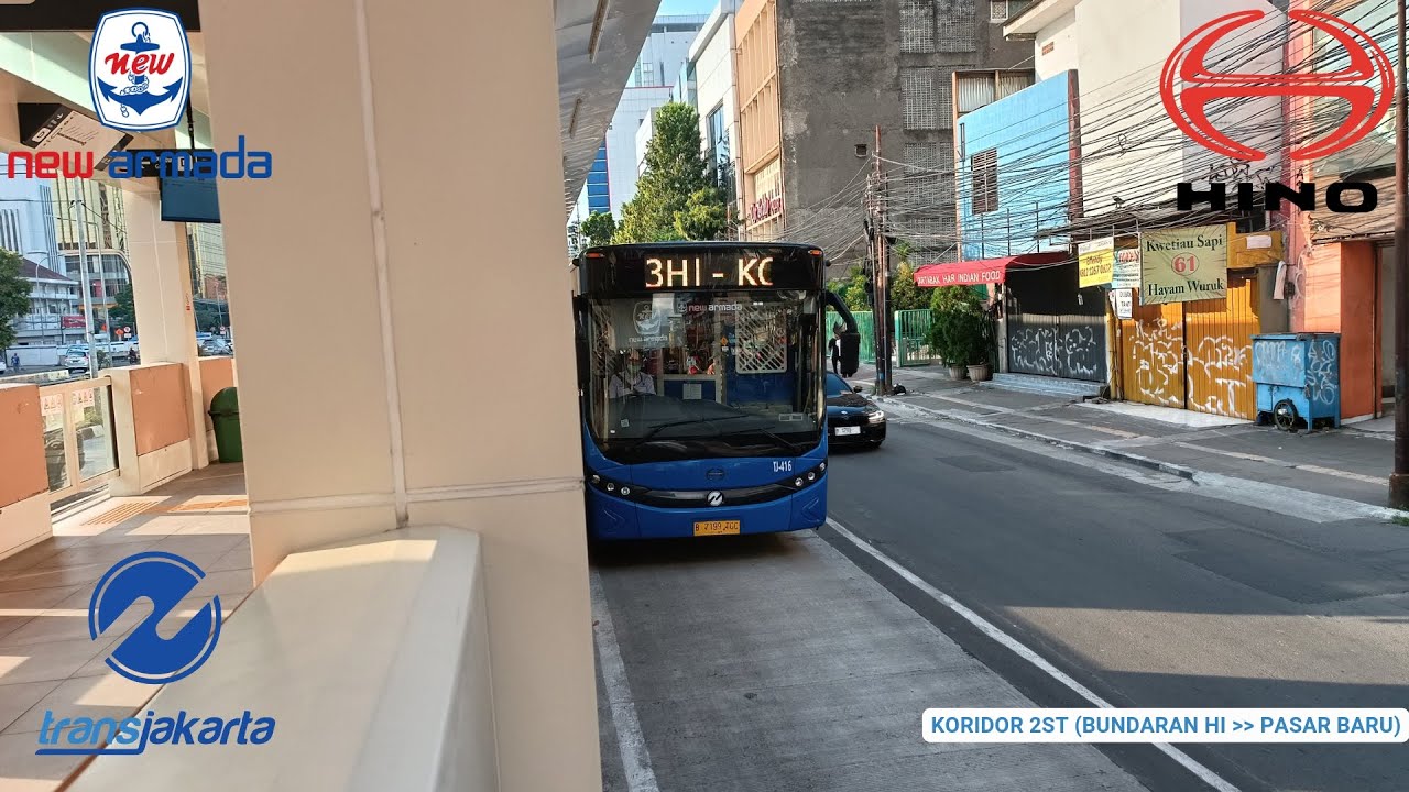 🔵[TRIP] TransJakarta Hino RK1JSNL CNG New Armada Cituoro (TJ-416) (MH ...