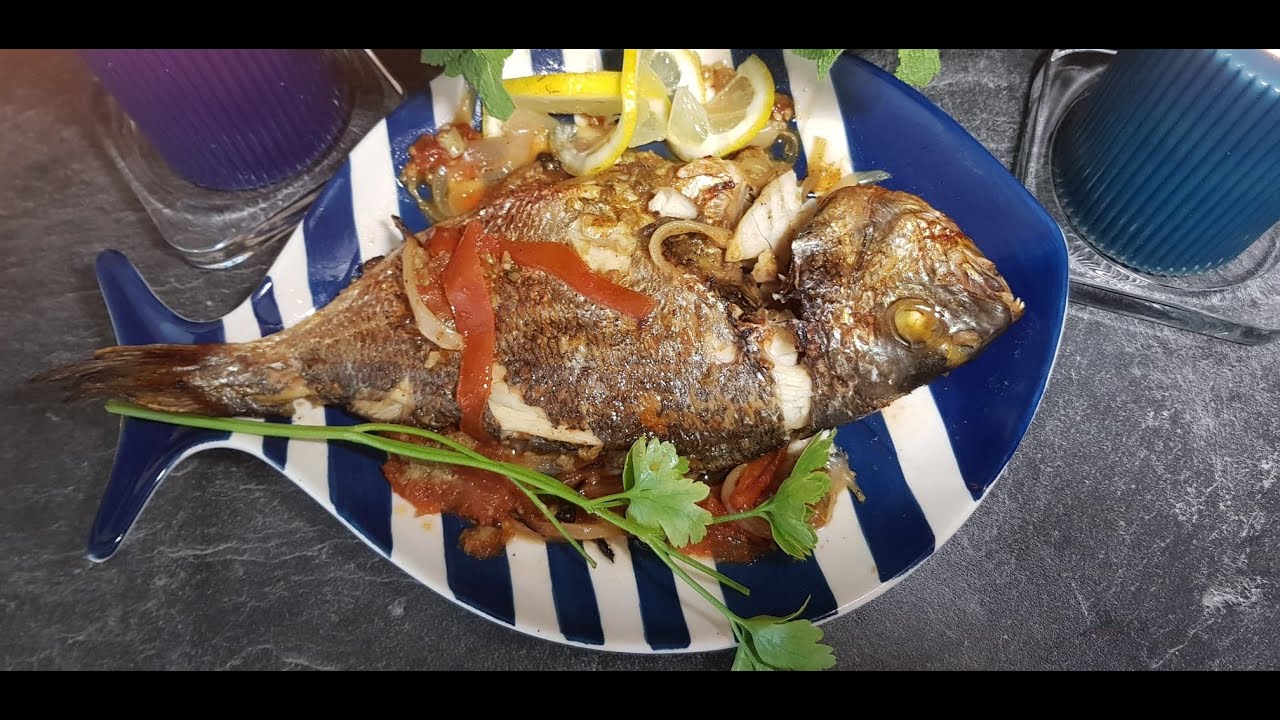 Recette délicieuse de dorade royale au four - YouTube