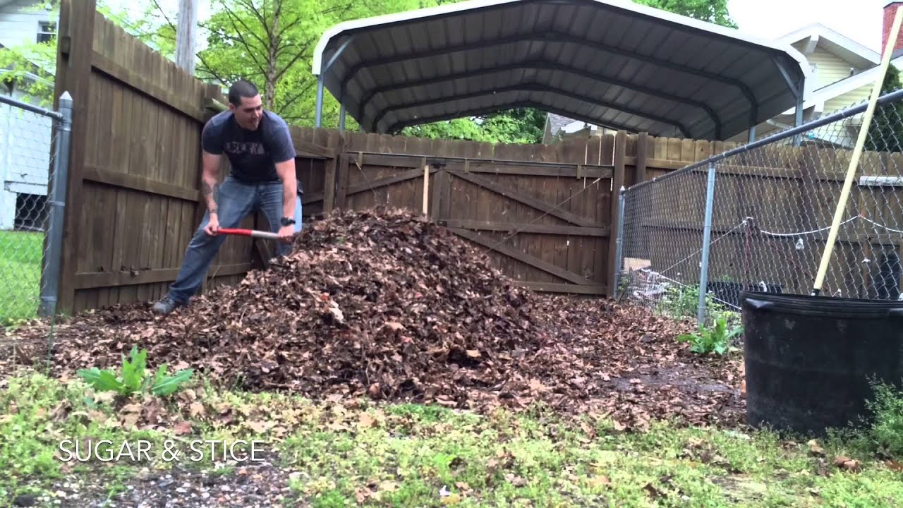 Time Lapse- Leaf Composting - YouTube