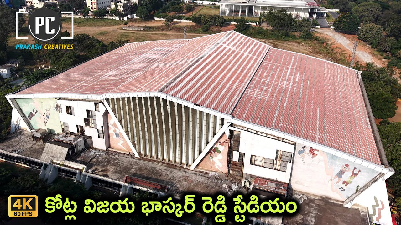 Kotla Vijaya Bhaskar Reddy Stadium | Yousufguda | Drone shot video ...