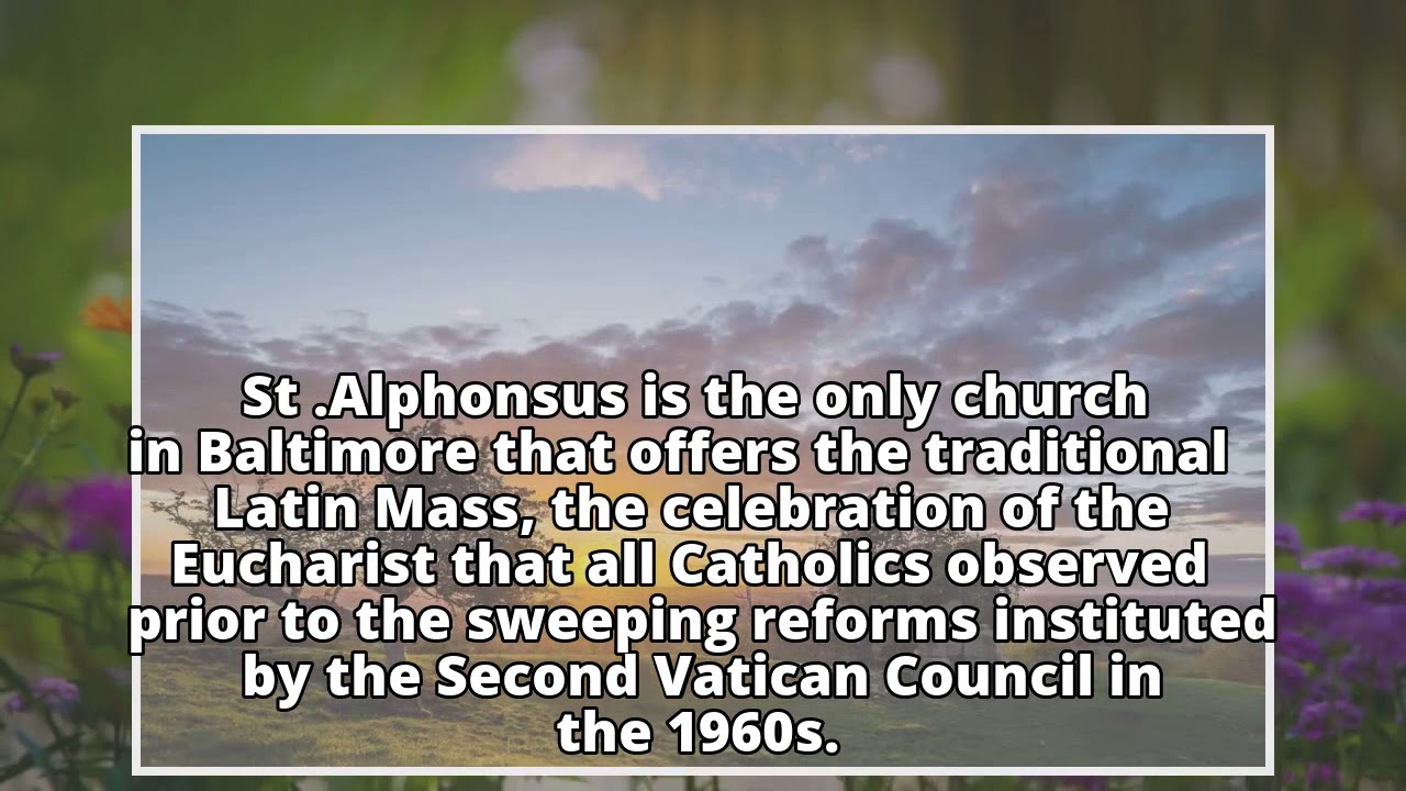 At St. Alphonsus Ligouri in Baltimore, believers find new inspiration ...