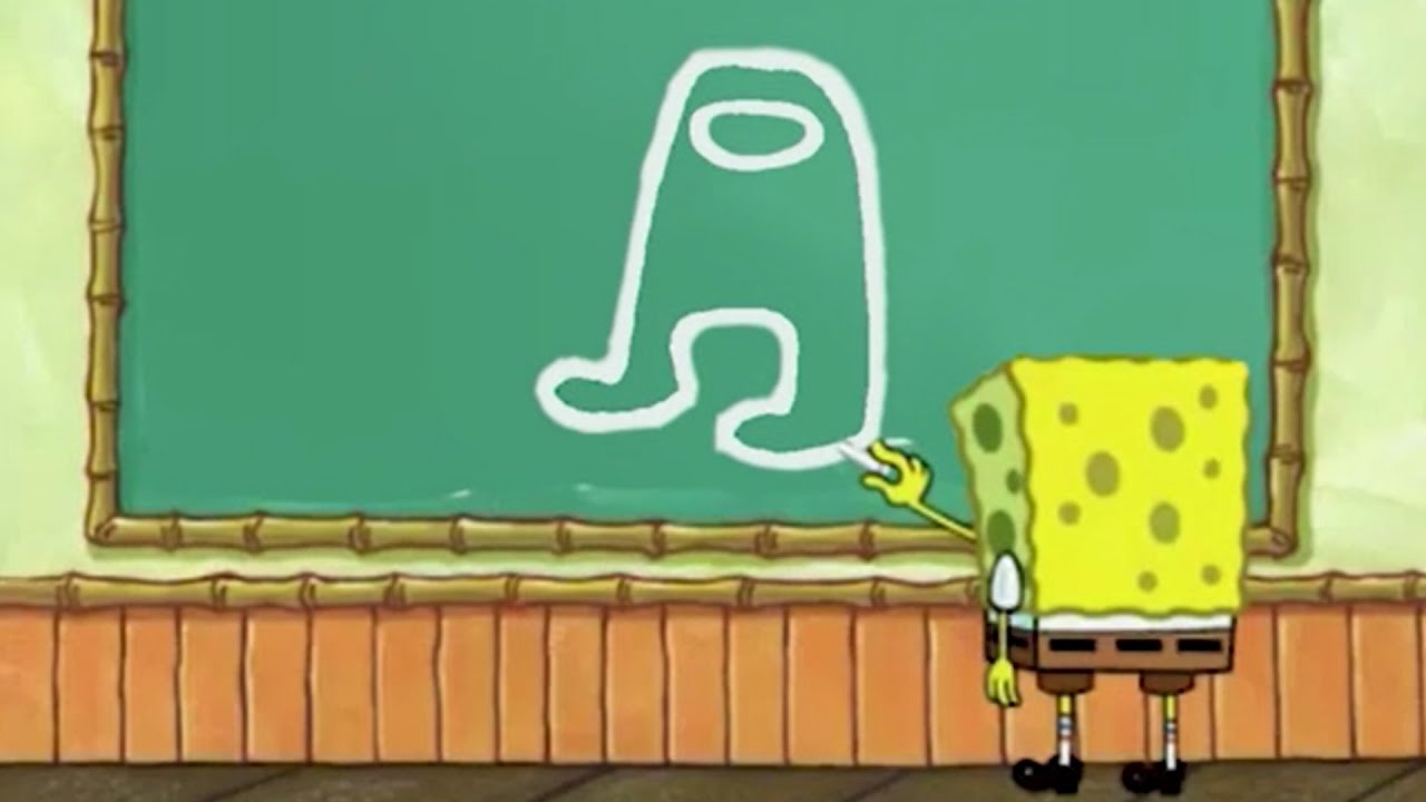 Spongebob acting sussy - YouTube