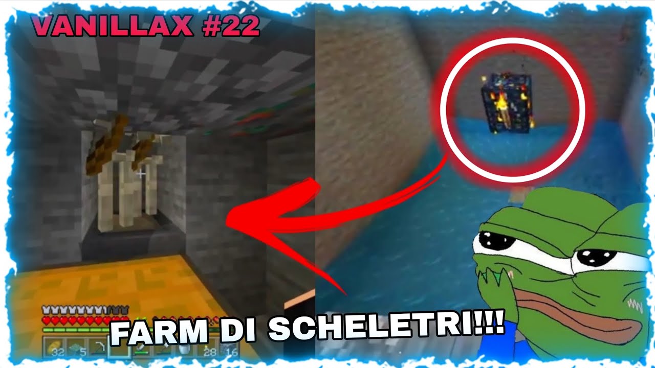 Ho FATTO la FARM DI SCHELETRI -Minecraft Ita Ep.22 St.0 - YouTube