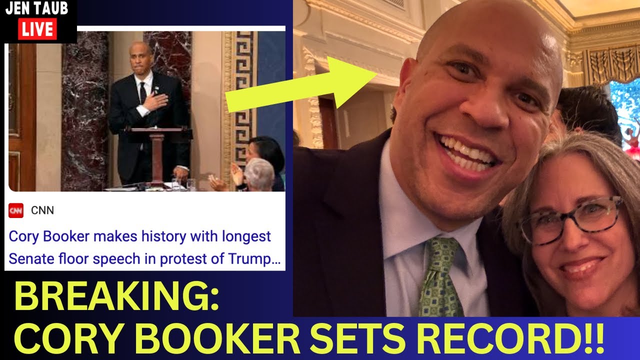 Jen Taub LIVE - Cory Booker Sets Senate Record and Crushes Donald Trump ...