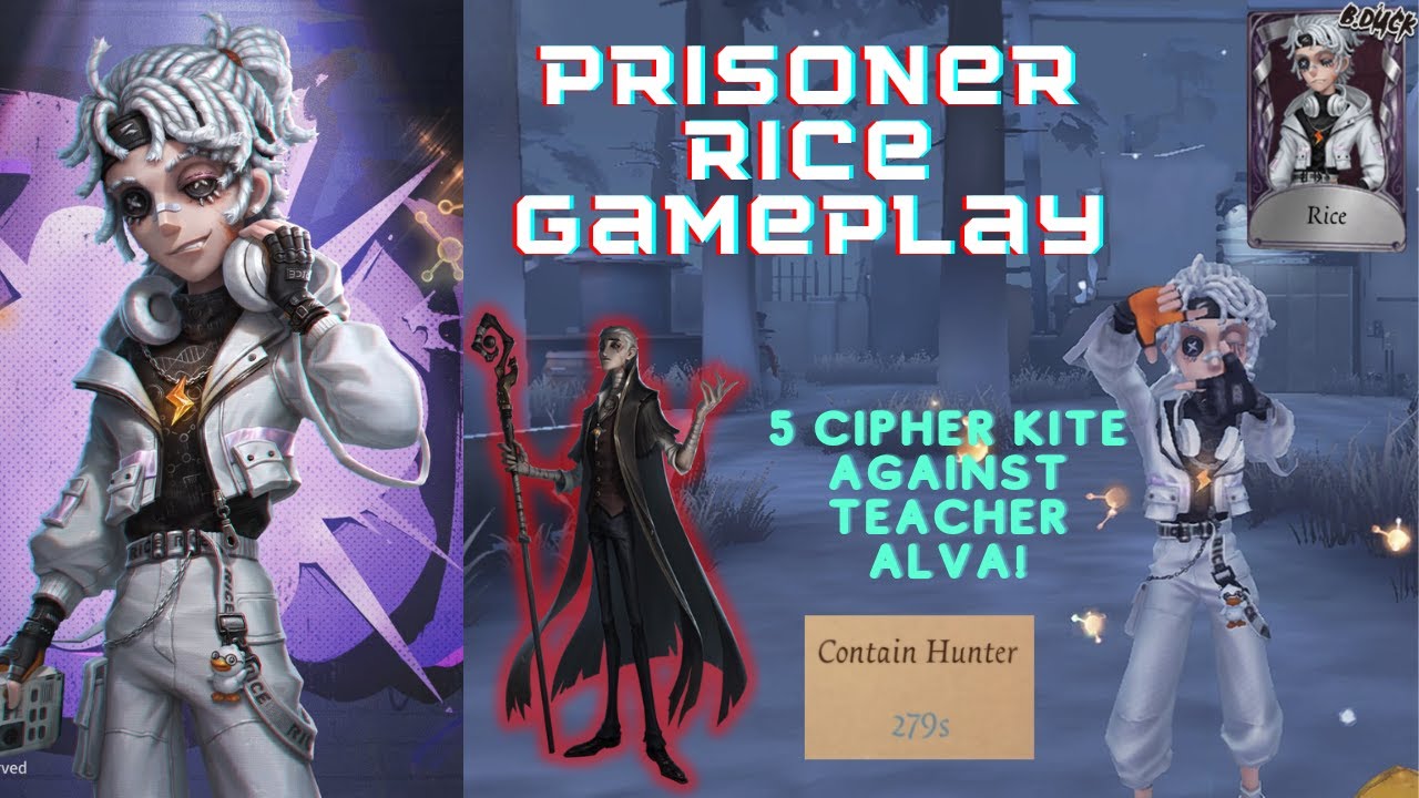 [IDENTITY V] Luca's 5 Cipher Kite Against Teacher Alva! | Prisoner ...