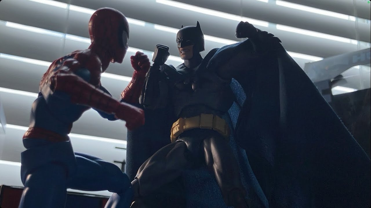 Spider-Man vs Batman (stop motion special) - YouTube