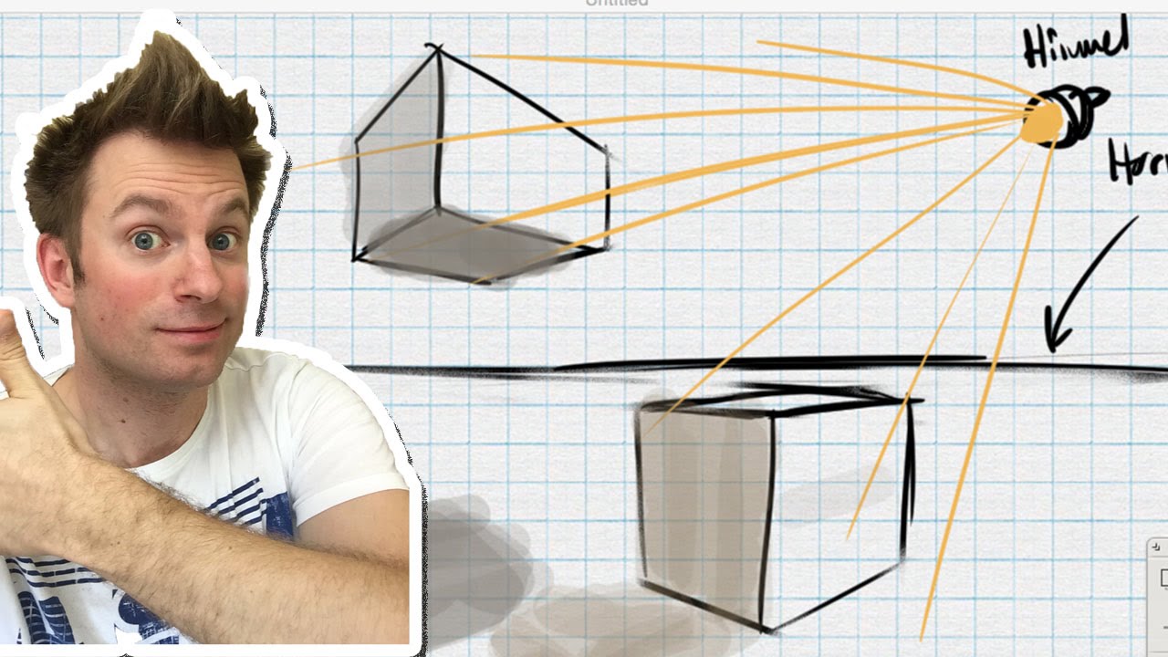 Lär dig rita 3D: tvåpunktsperspektiv - YouTube