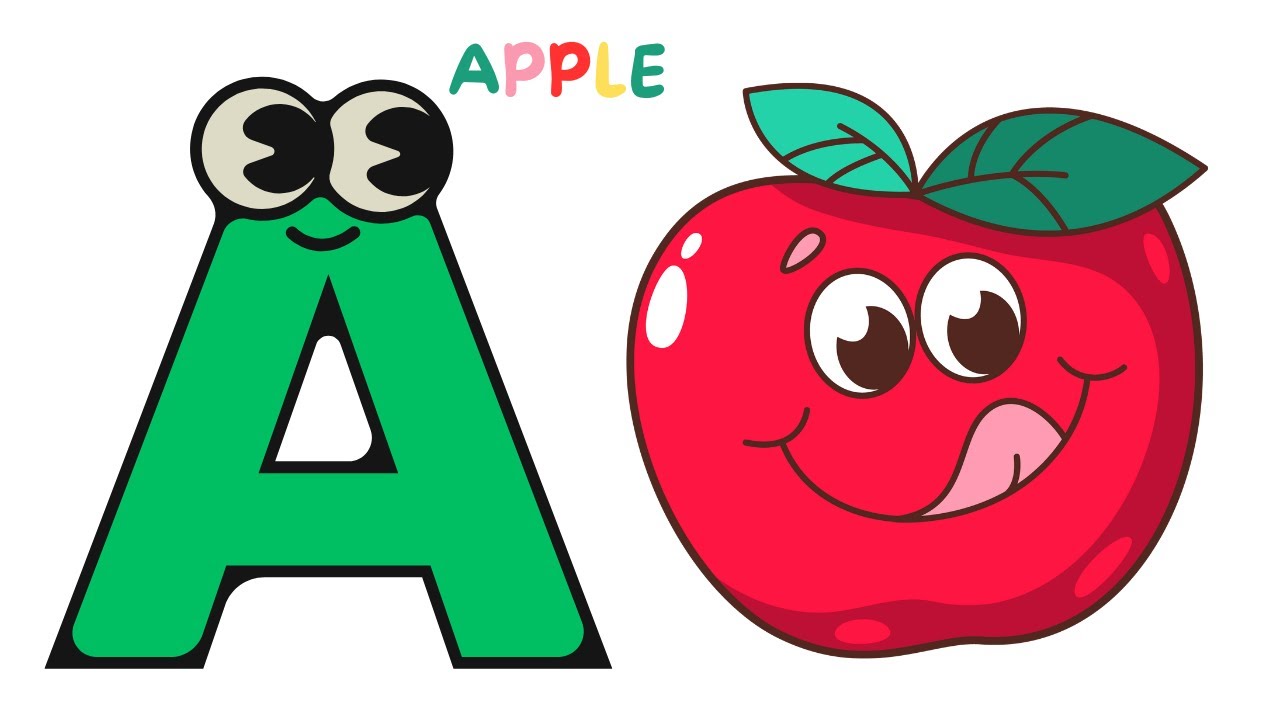 Learn The ABC Phonic Song with APPLE as Your First Lesson-ABC Songs ...