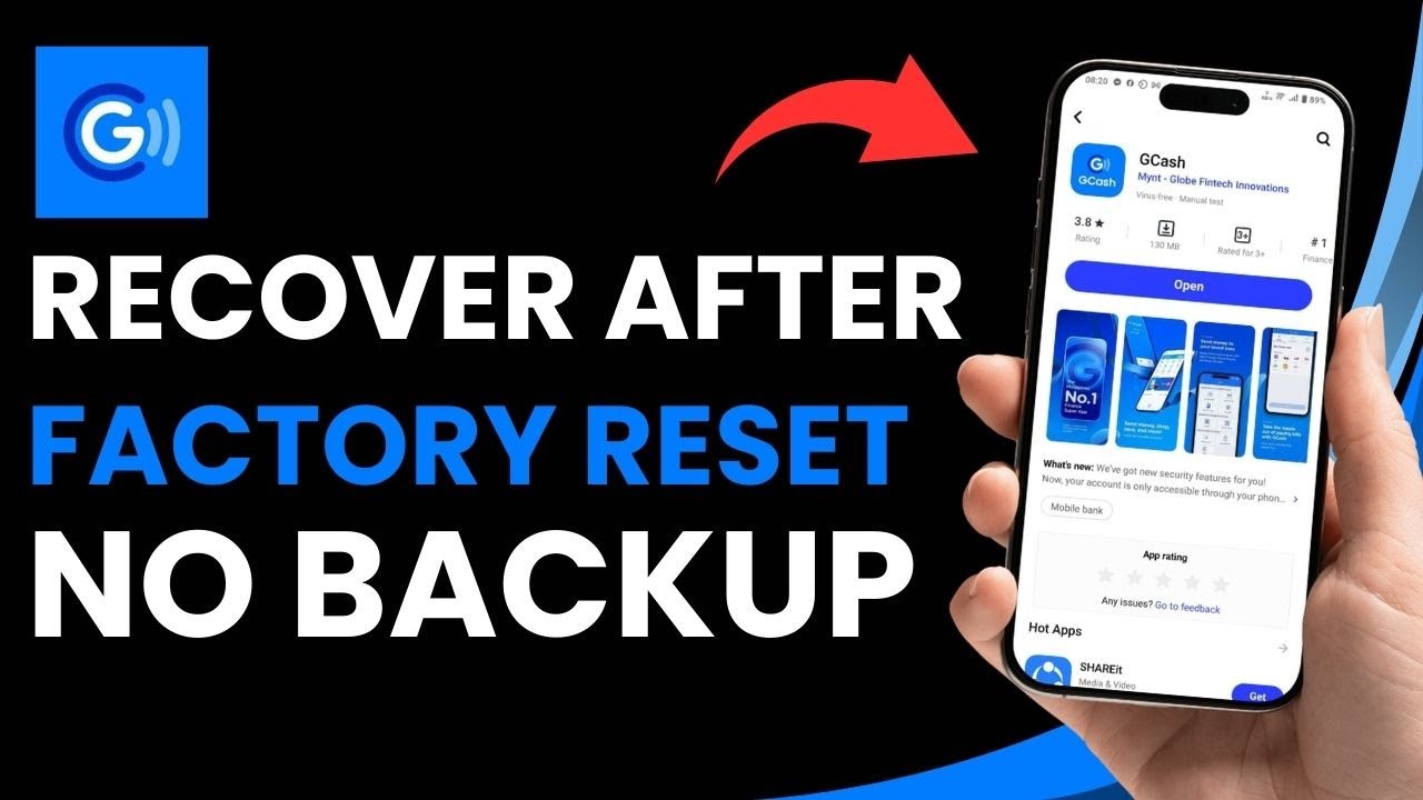 How to Recover GCash After Factory Reset! (No Backup) - YouTube