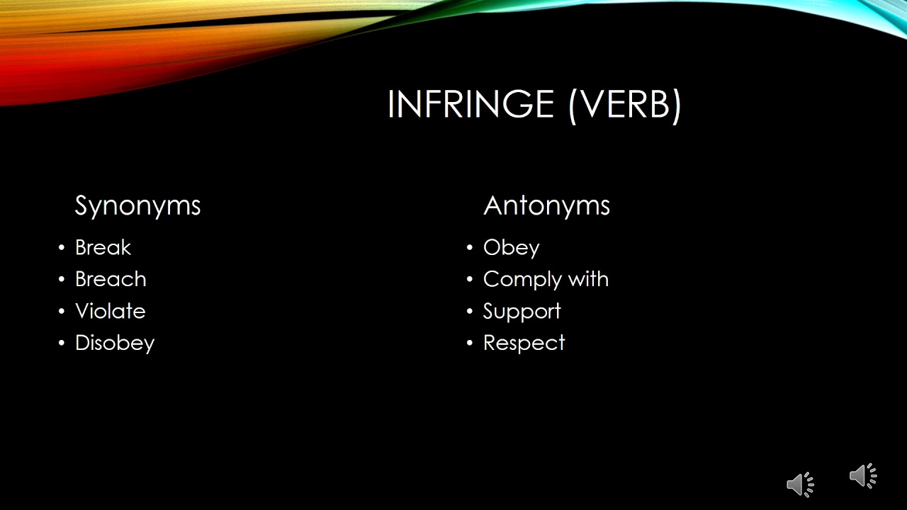 Vocabulary -Infringe - YouTube