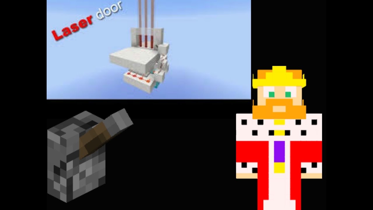 Minecraft Laser door tutorial - YouTube