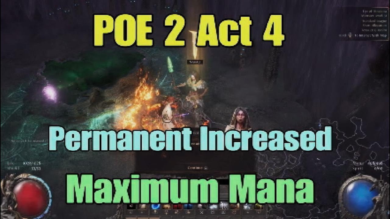 Path of Exile 2 Act 4 Permanent Max Mana Buff Location Navali's Rest Eye of Hinekora - YouTube