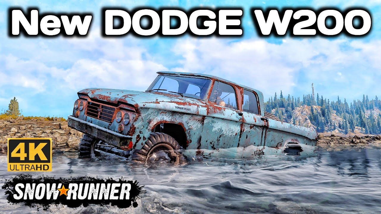 New DODGE W200 In SnowRunner Season 14 #snowrunner #truck #4k - YouTube