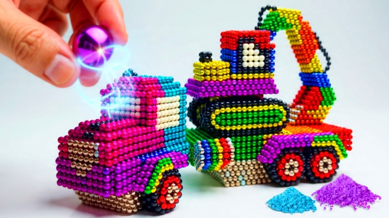 Magnet Challenge - DIY How To Make RC Truck Excavator Transport From ...