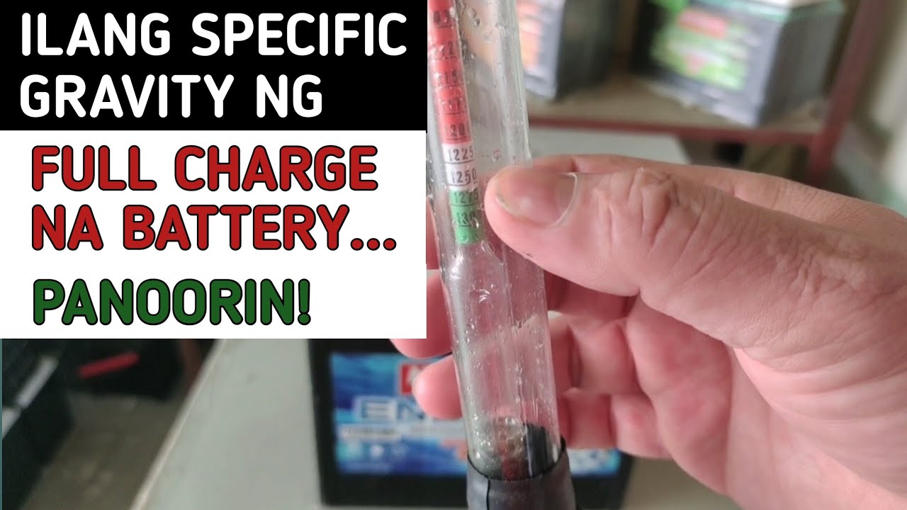 How to check the specific gravity of a battery | BattExpert PH - YouTube