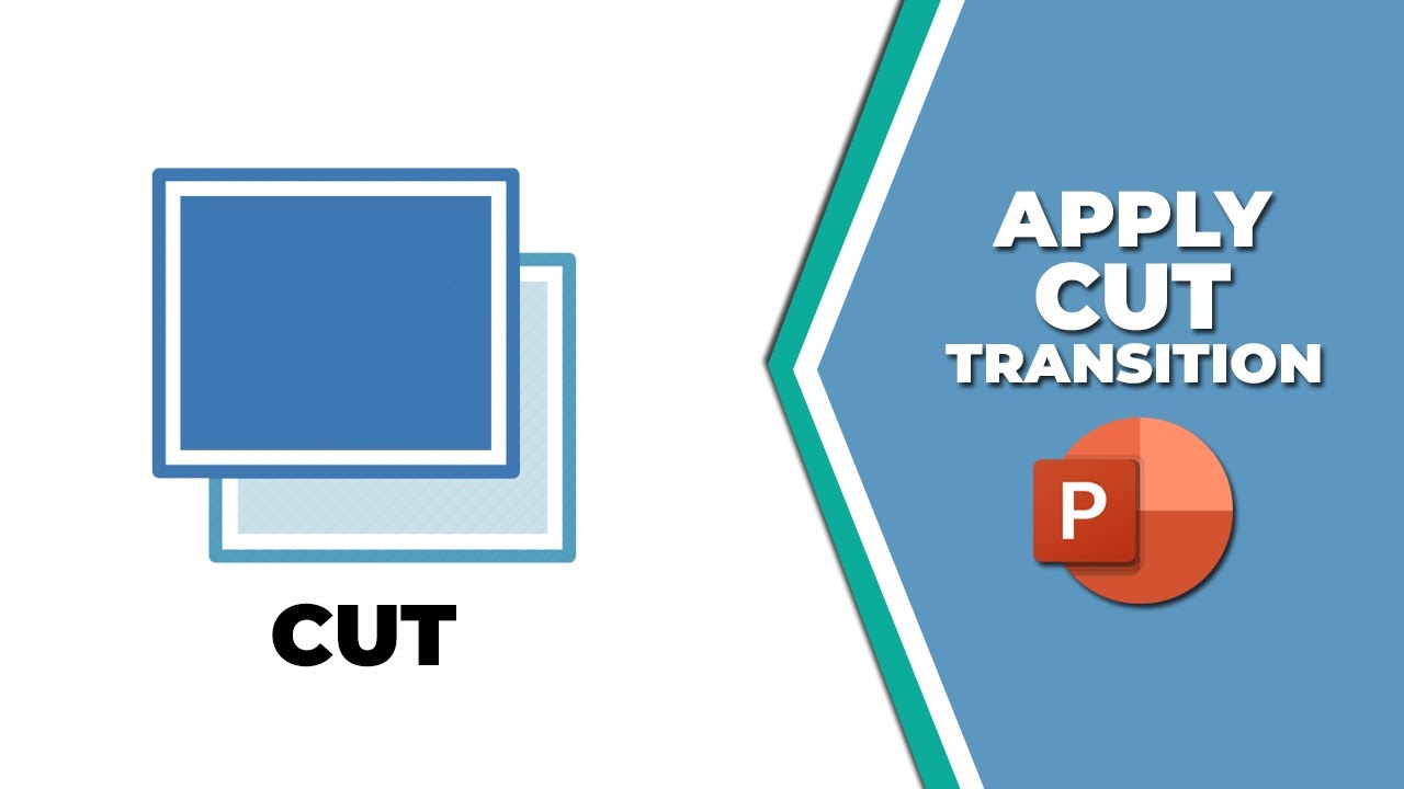 How to apply the cut transition in PowerPoint - YouTube