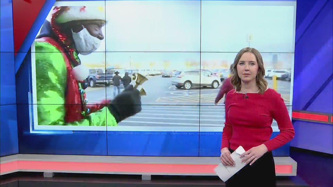 Jolly Bell Ringer - Texoma's News at 9 - YouTube
