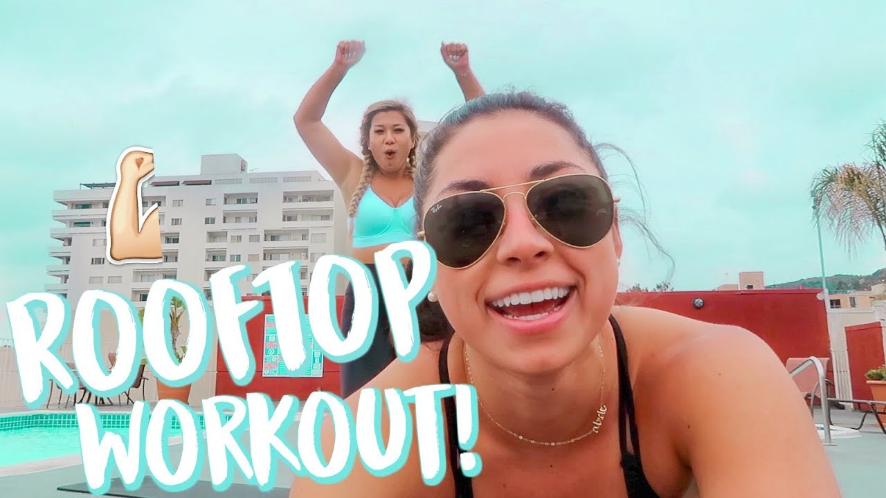 Rooftop Workout, Filming a Show, & Baseball Game! | Jeanine Amapola - YouTube