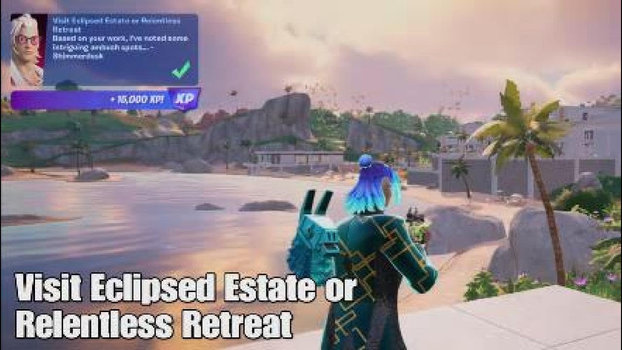 Visit Eclipsed Estate or Relentless Retreat - Fortnitemares Quest - YouTube