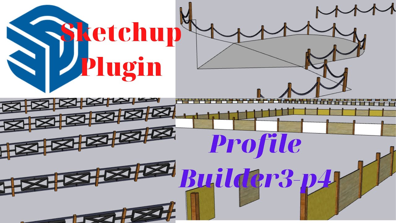 Sketchup plugin profile builder3 p4 - YouTube