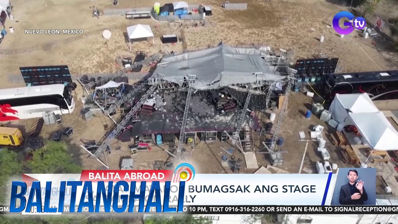 9, patay matapos bumagsak ang stage sa campaign rally | Balitanghali ...