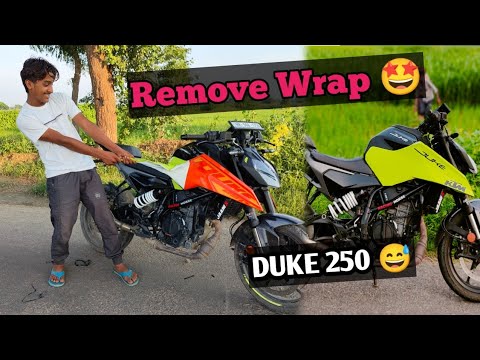 DUKE 250 Gen 3 Remove Wrap modified 🤩👍 || bike ko Modified kar diya 😅 # ...
