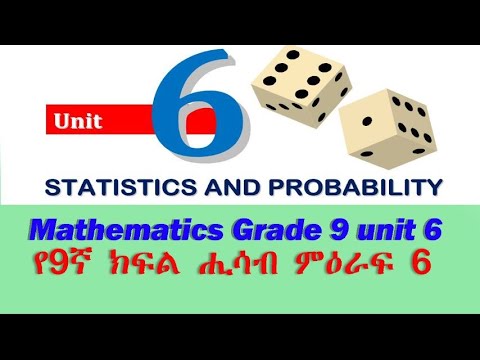 Mathematics grade 9 unit 6 - YouTube