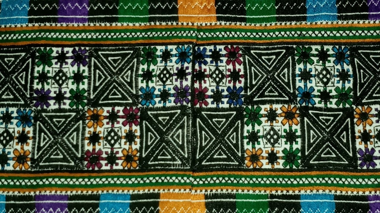 Balochi Hand Embroidery Design Latest Collection | Balochi Doch - YouTube