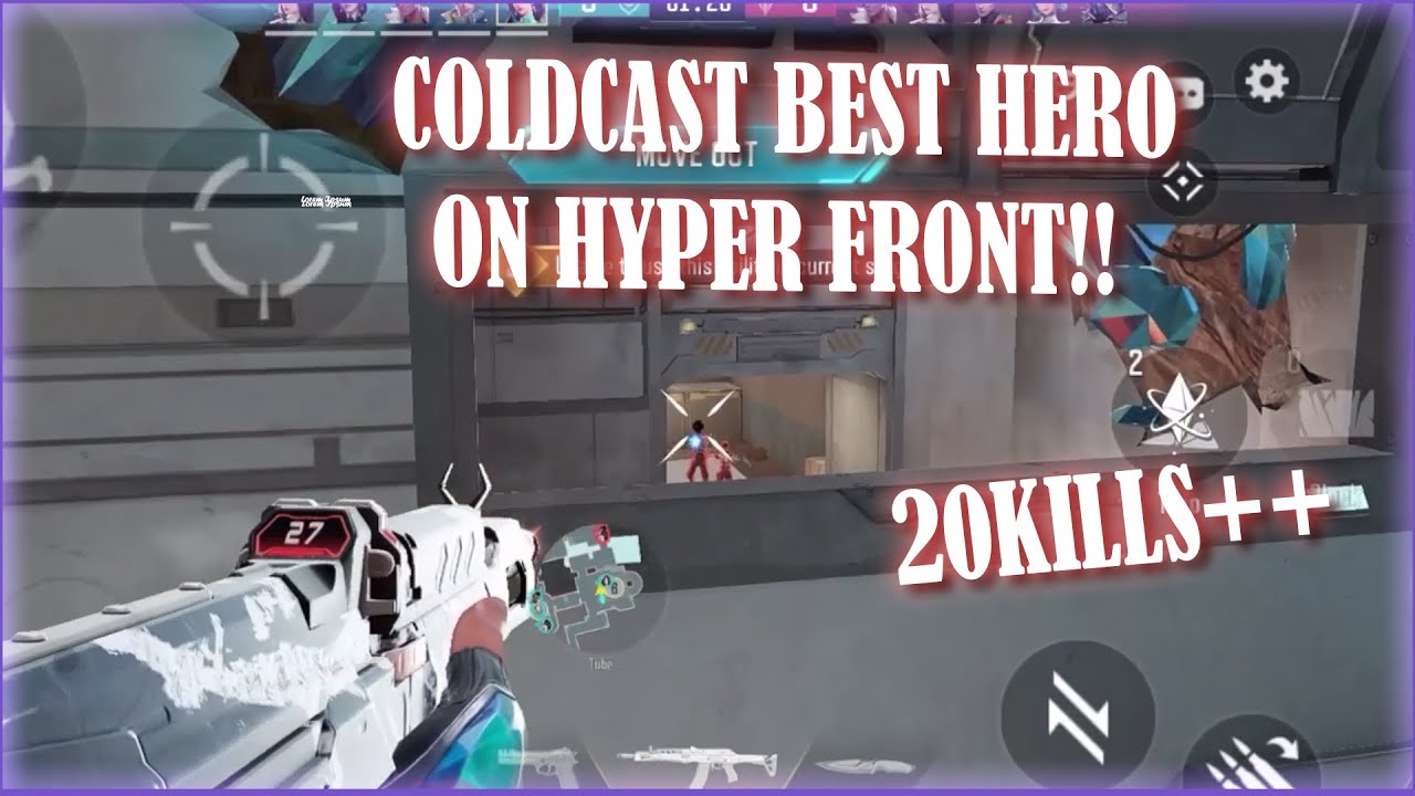 BEST HYPER FRONT HERO IS COLDCAST !!! THIS IS HOW TO GET 20KILLS ...