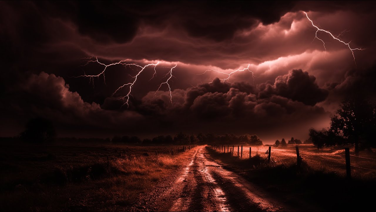 Storm At Night | Thunder and Rain at Night Give Deep Sleep, Instantly ...