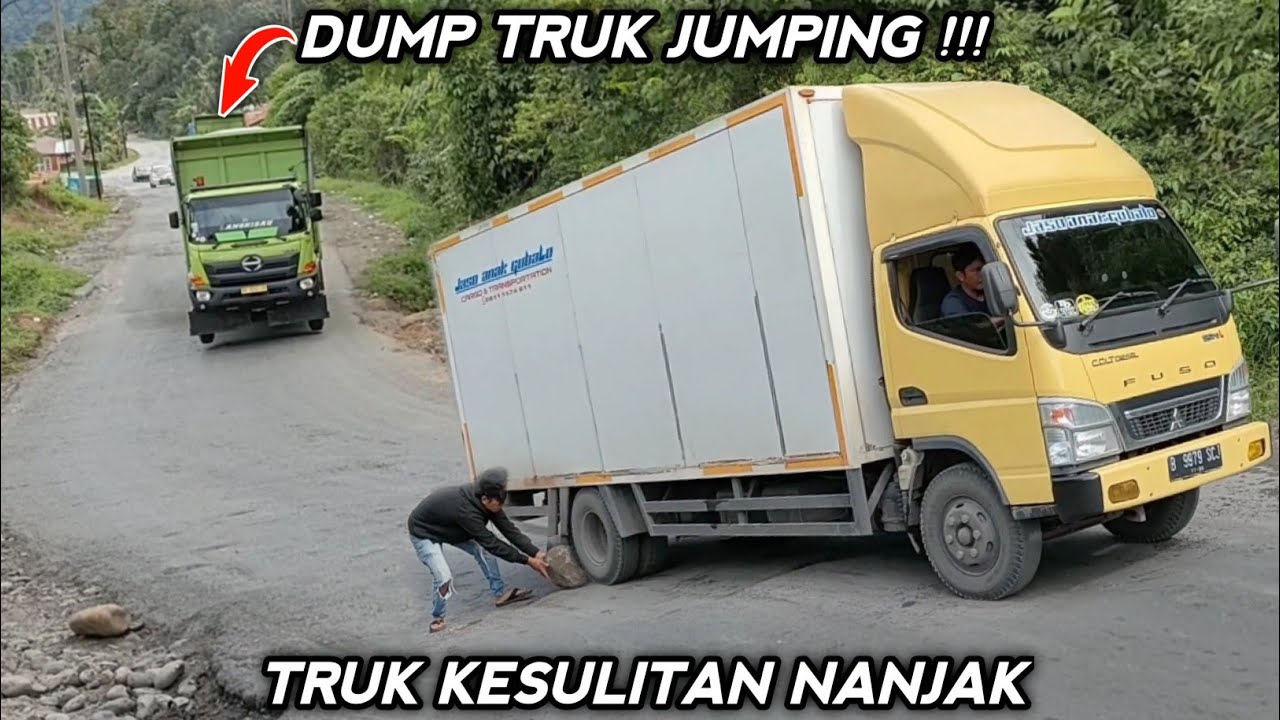 Dump Truck Jumping Dan Truk Kesulitan Nanjak Tanjakan Ekstrim - YouTube