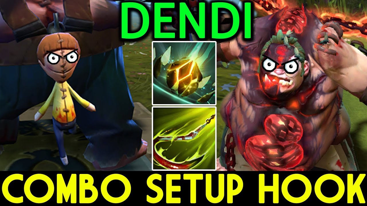 Dendi Dota 2 [Pudge] Combo Setup Hook - YouTube