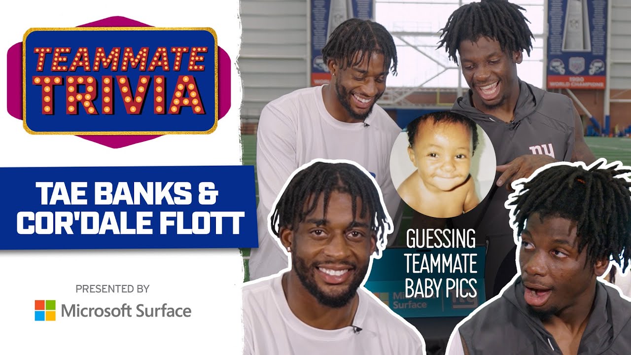 Guess Your Teammates' Baby Picture! | Teammate Trivia | New York Giants ...