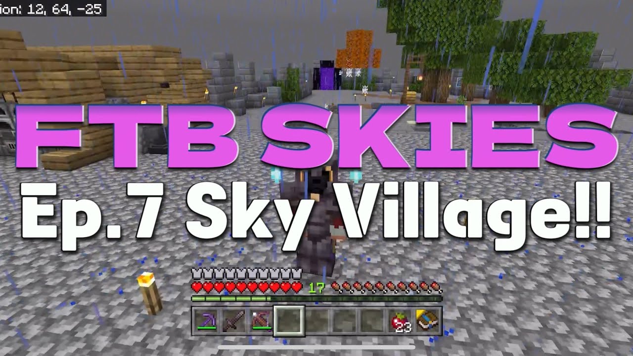FTB Skies (BE) Ep.7 Ski Villages And Trimmed Armor!! - YouTube
