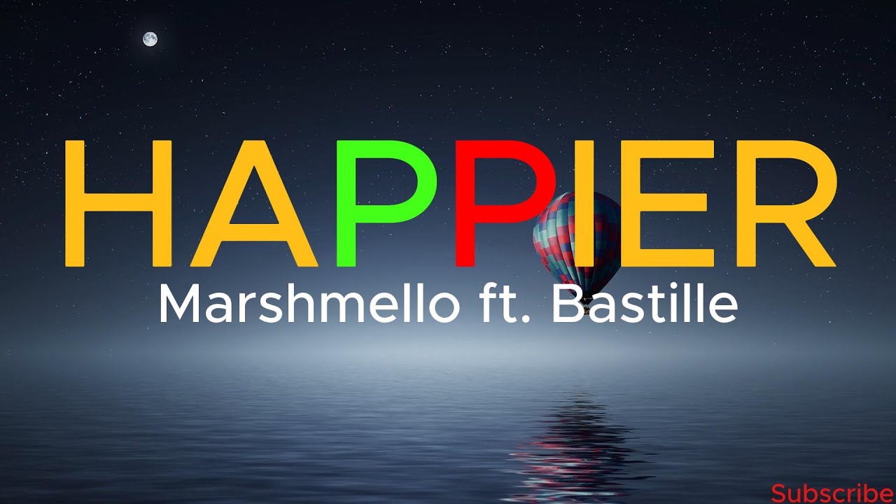 Marshmello, Bastille - Happier (Lyrics) - YouTube