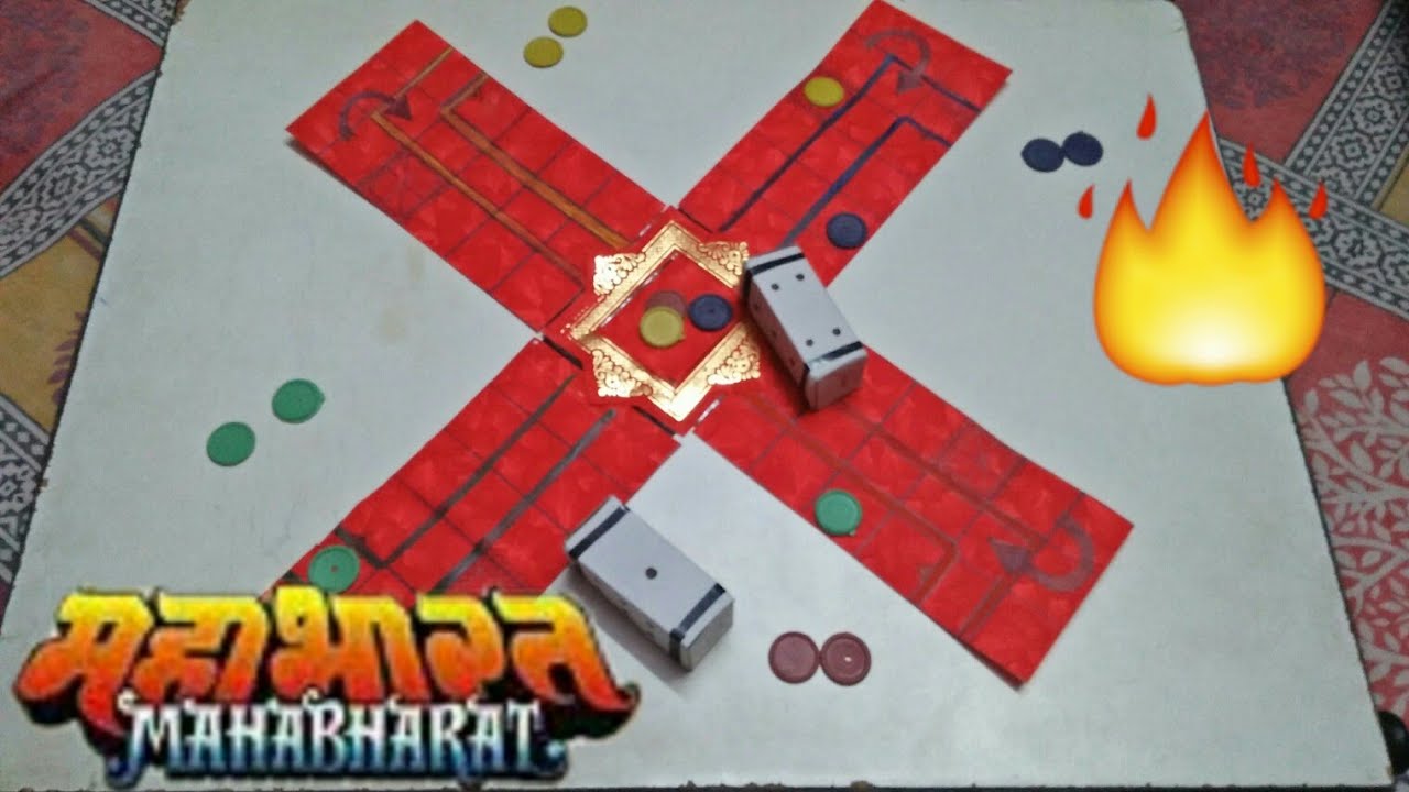 🔥 making "chaupad" game, dyut krida, How to make ludo - YouTube
