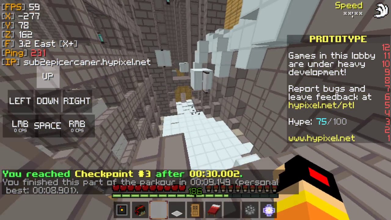 hypixel prototype lobby parkour - YouTube
