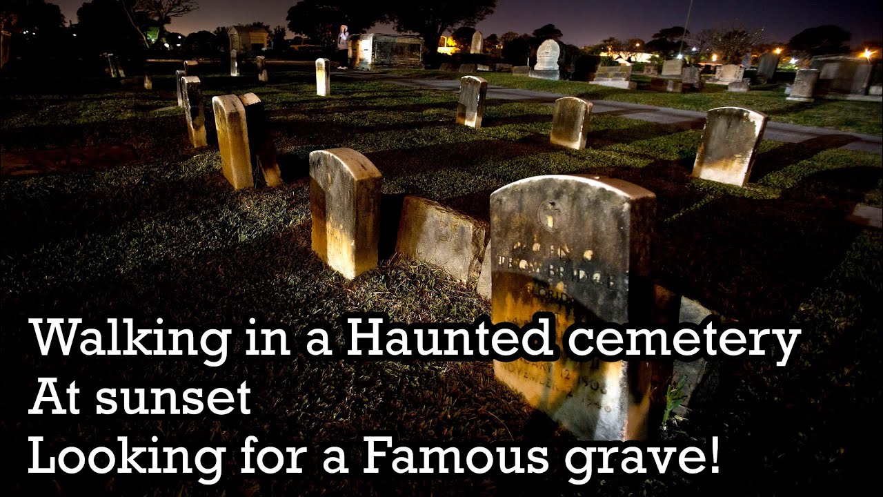 Evening Walk in a Haunted Cemetery | Looking for a FAMOUS GRAVE AGAIN ...