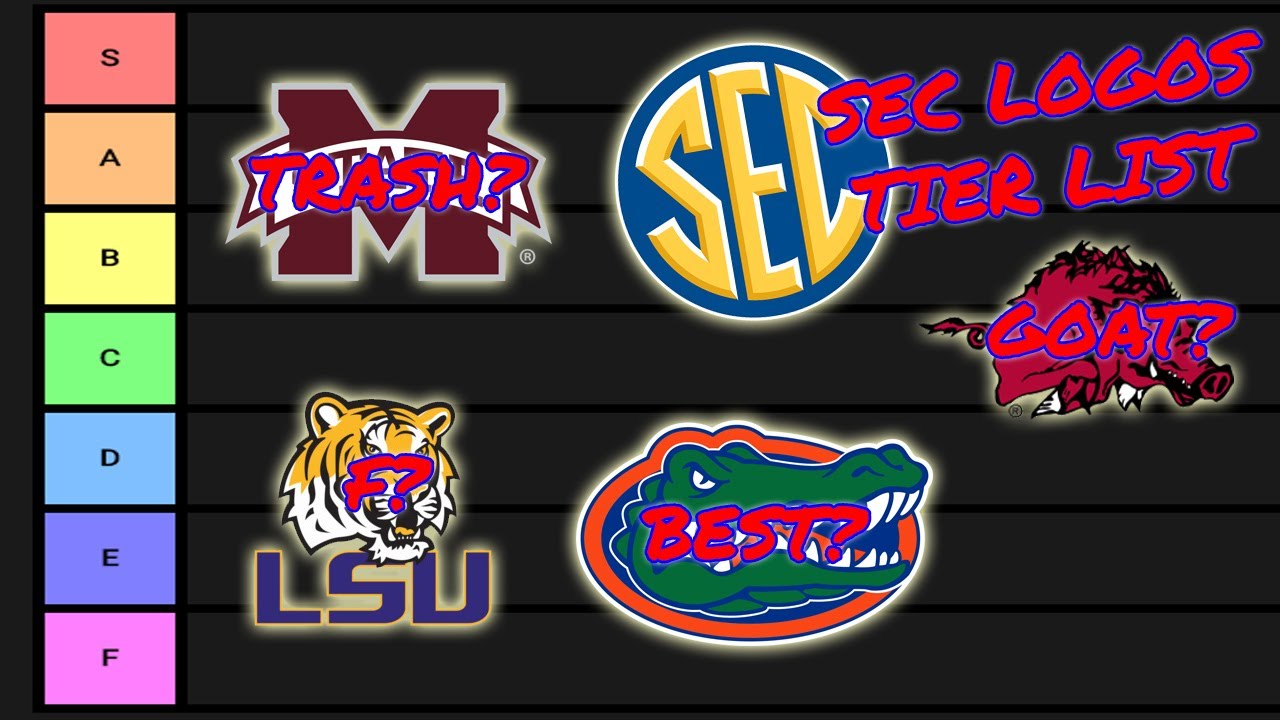 SEC Logos Tier List - YouTube