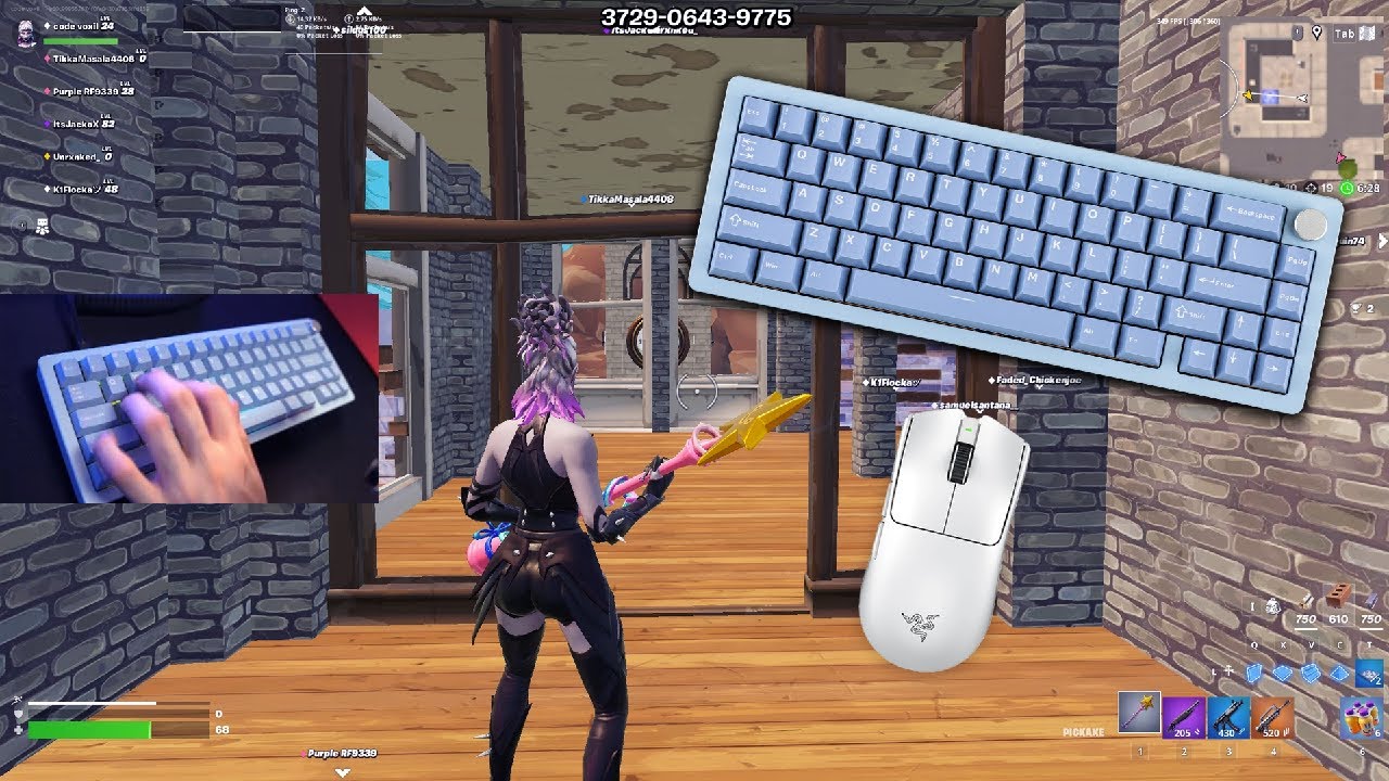 Unboxing Epomaker Tide65 Keyboard + Fortnite Keyboard Sounds Gameplay ...