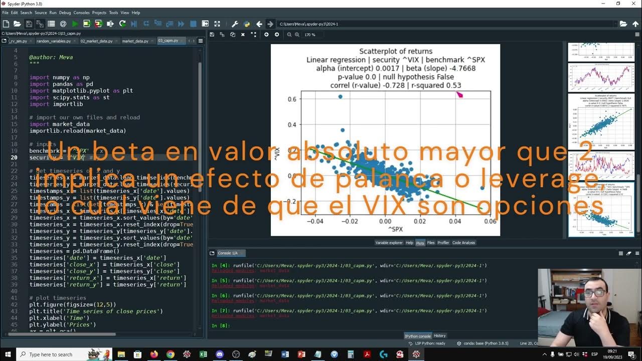 2024-1 Finanzas con Python 16 CAPM: refactorización como clase de Python - YouTube
