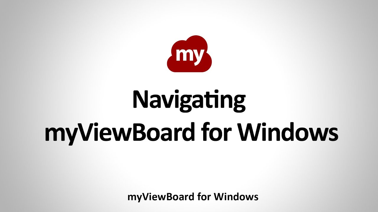 Navigating myViewBoard for Windows - YouTube