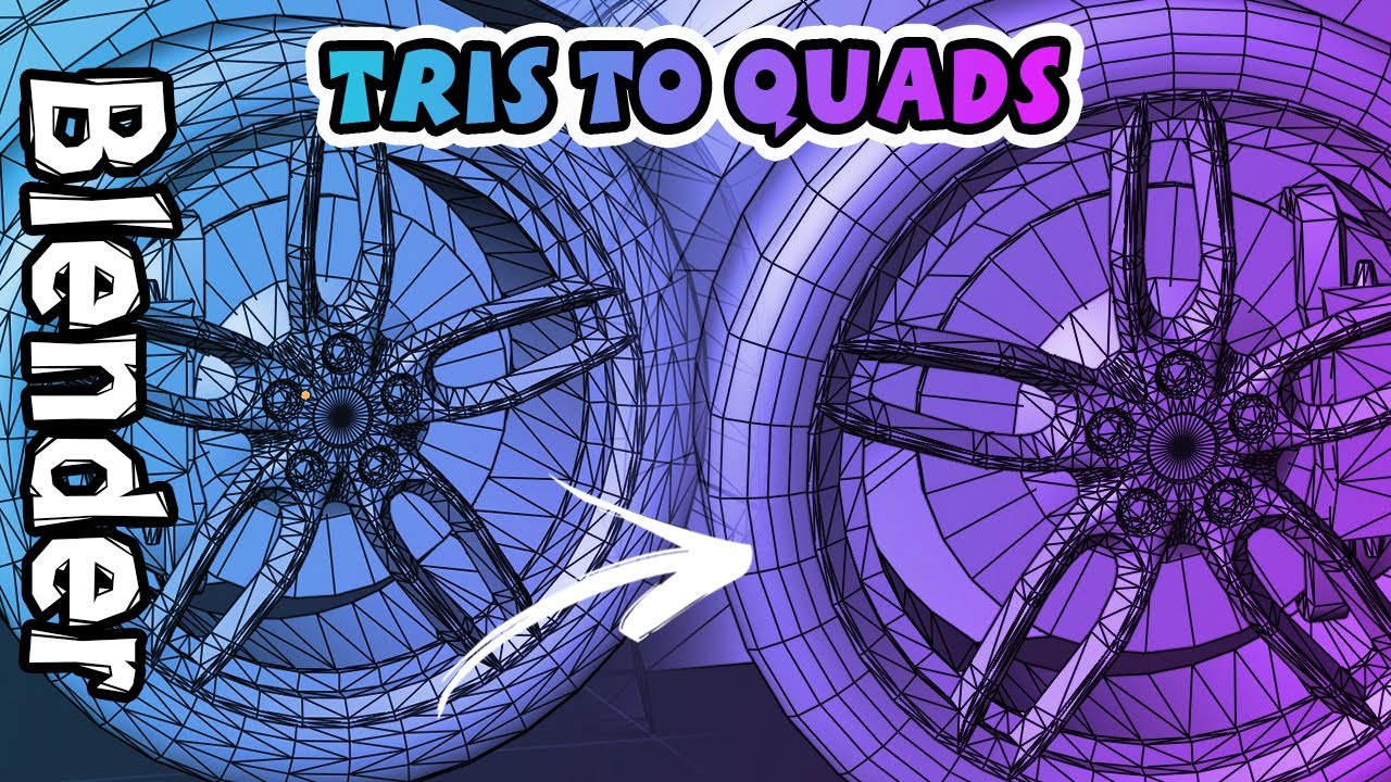 Tris to Quads in Blender - YouTube