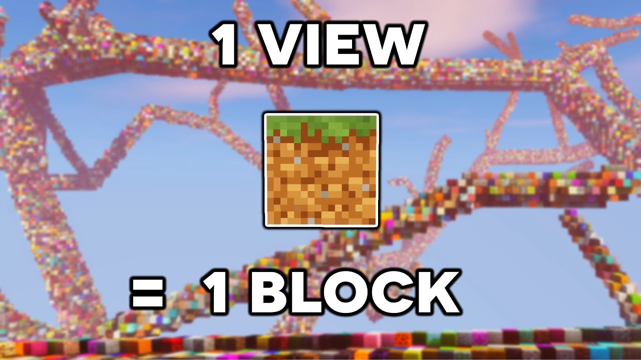 Watch This Video, Place 1 Block – A WORLD FIRST Minecraft Experiment ...