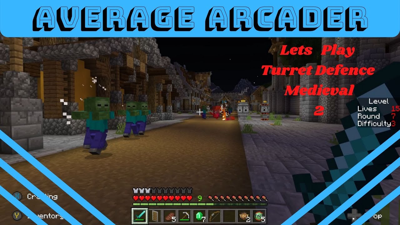 Lets play minecraft Turret Defence Medieval/ Episode 2 - YouTube