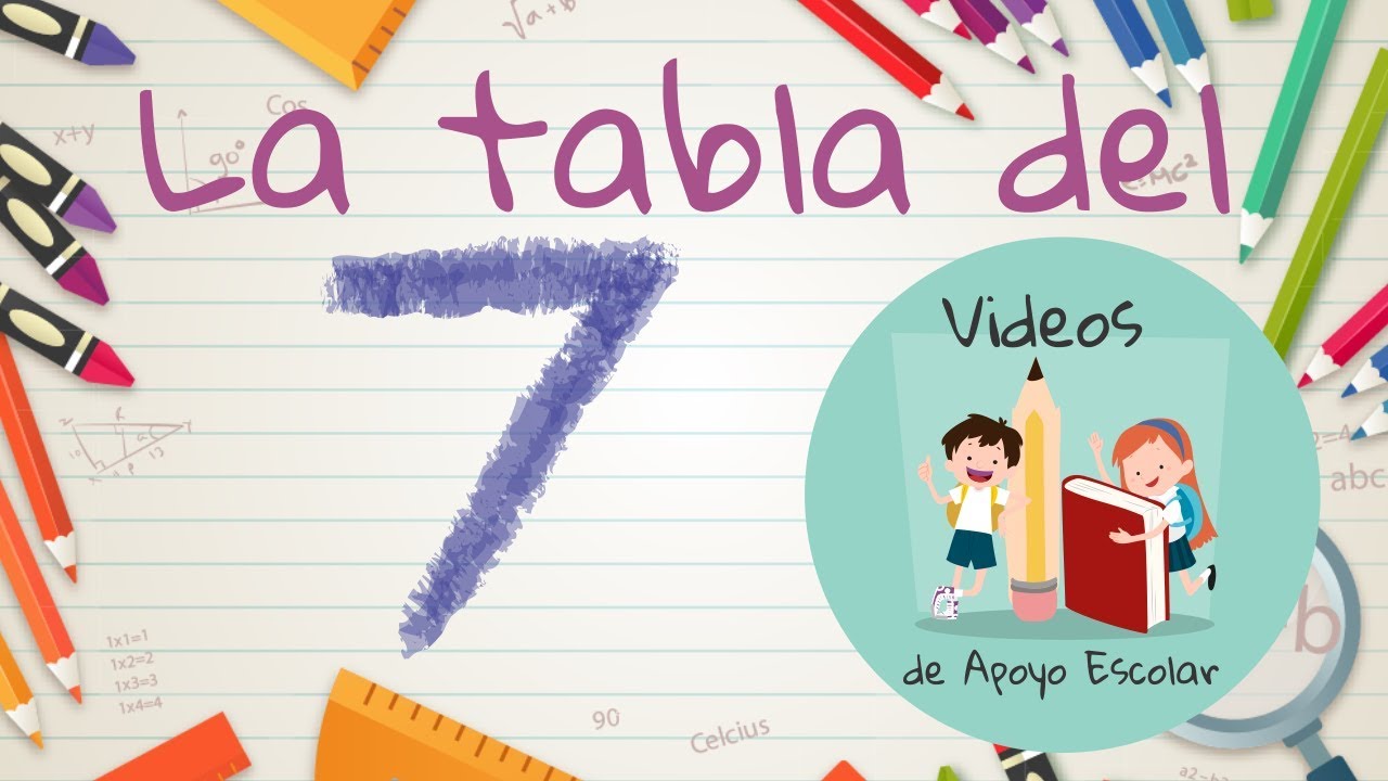 Aprende a Multiplicar la Tabla del 7 - YouTube